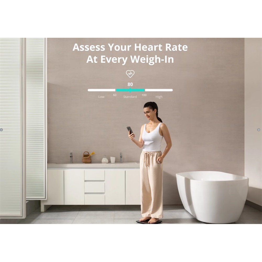 ANKER EUFY Okosmérleg, Smart Scale P2 Pro, WiFi-s, Bluetooth-os ...