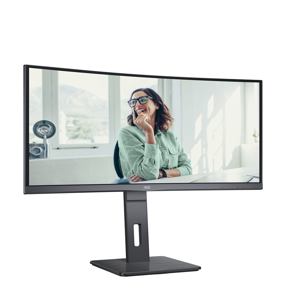 AOC ívelt monitor 34" CU34P3CV, 3440x1440, 21:9, 300cd/m2, 1ms, HDMIx2 ...
