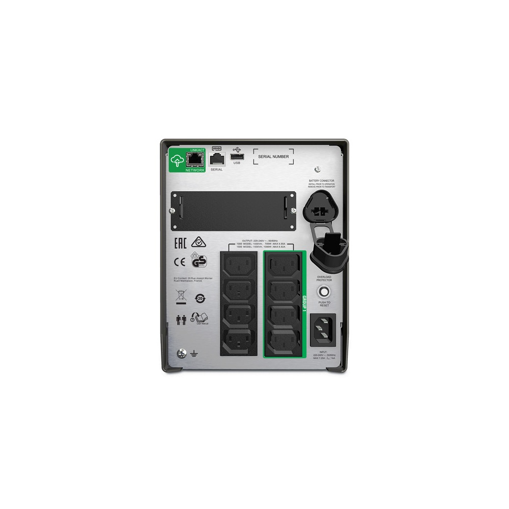 APC Smart-UPS SMT1500IC (8 IEC13) 1500VA (1000 W) LCD 230V, LINE ...