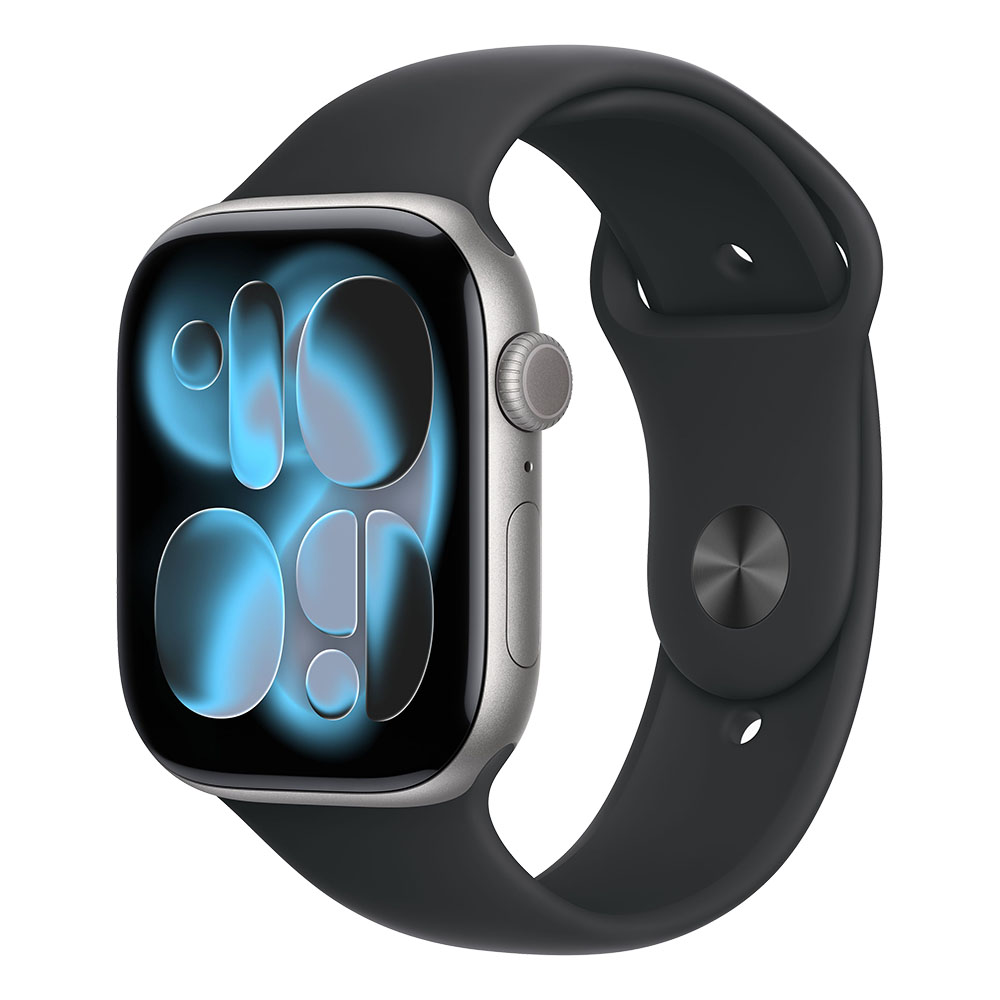 Apple Watch S11 GPS 46mm Space Grey Aluminium Case with Black Sport Band - S/M - CHS Hungary Kft.