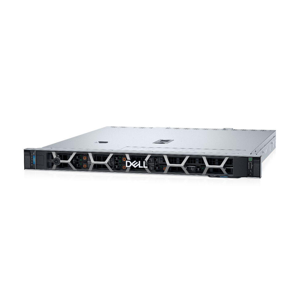 DELL ISG szerver - PE R360 rack (4x3.5"), 8C E-2468 2.6GHz, NoRAM, NoDisk; H755, iD9 Ba., 2x700W ...
