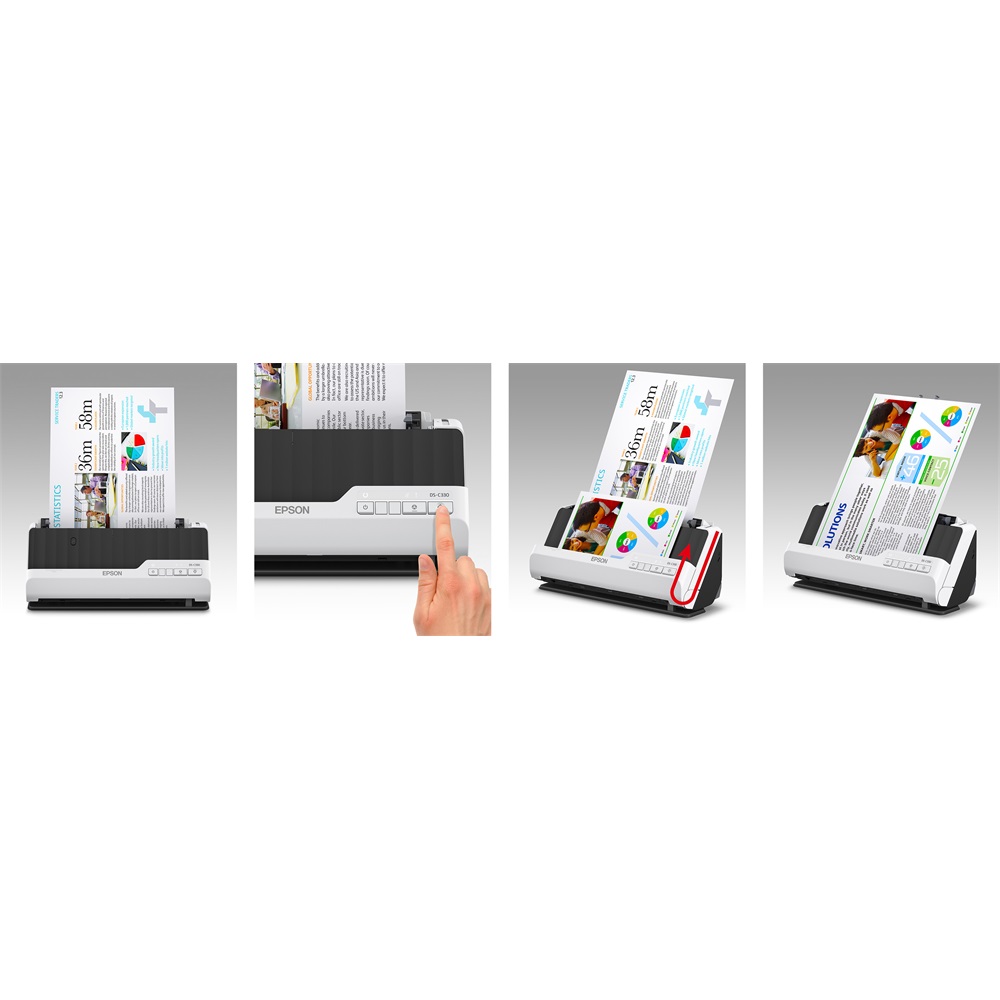 EPSON Docuscanner - WorkForce DS-C330 (A4, 600 DPI, 30 lap/perc, USB ...