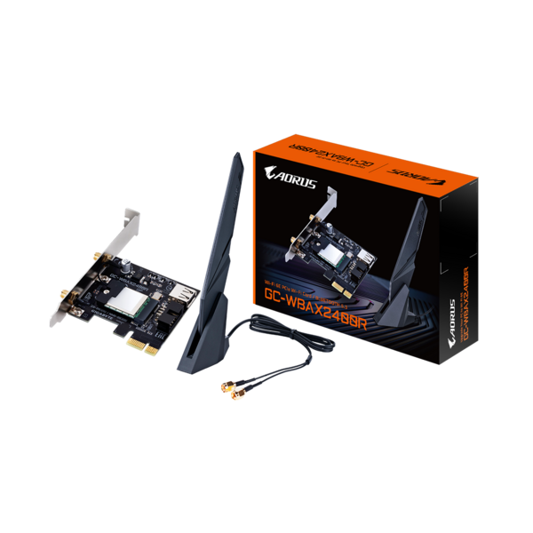 GIGABYTE Wireless Adapter PCI-Express Tri Band AX2400, GC-WBAX2400R ...