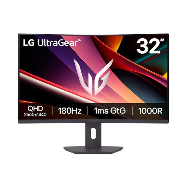 LG ívelt gaming monitor 31,5" 32G600A-B, 2560x1440, 16:9, 300cd/m2, 1ms ...