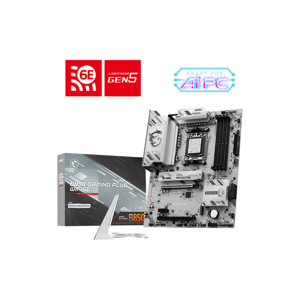 MSI Alaplap AM5 B850 GAMING PLUS WIFI6E AMD B850, ATX - CHS Hungary Kft.