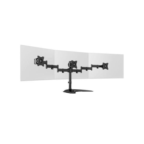 MULTIBRACKETS Asztali állvány (3 képernyős rögzítőkar), M Deskstand Basic Triple (15-27", max ...