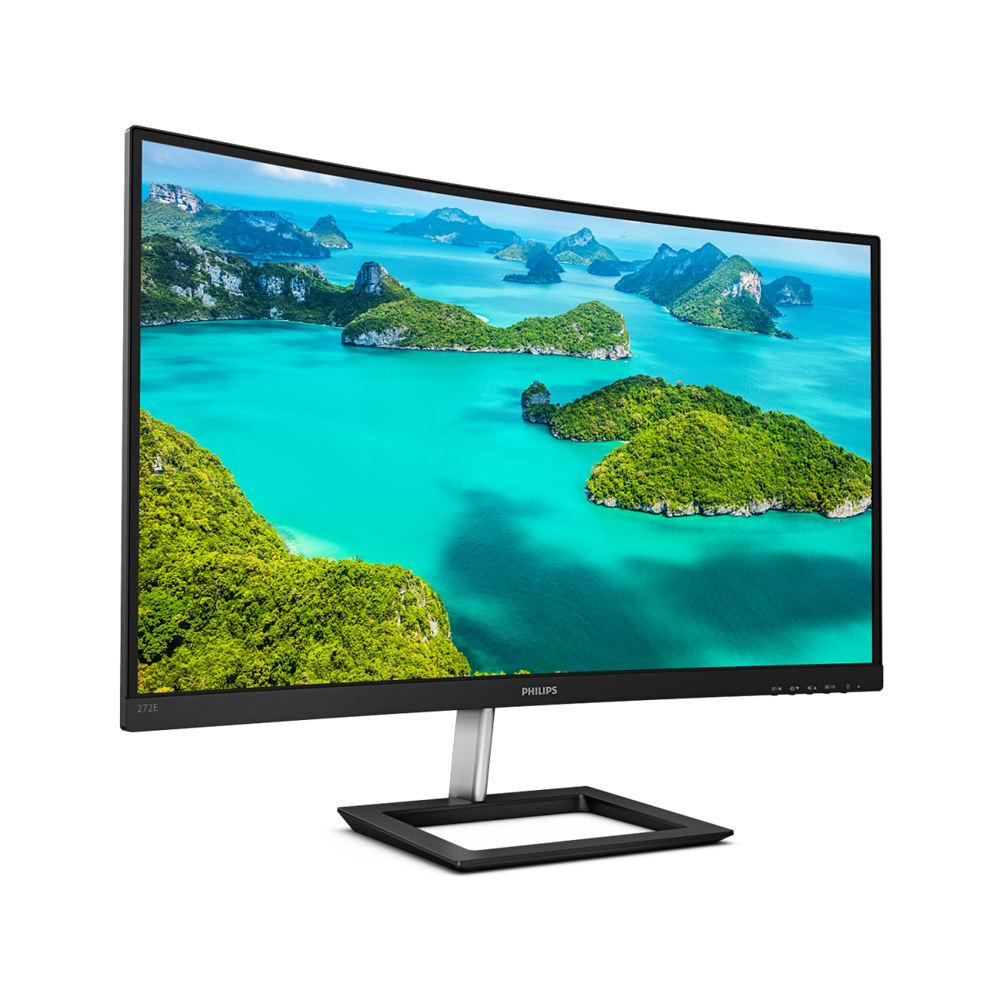 PHILIPS Ívelt VA monitor 27" 272E1CA/00 1920x1080, 16:9, 250cd/m2, 4ms ...