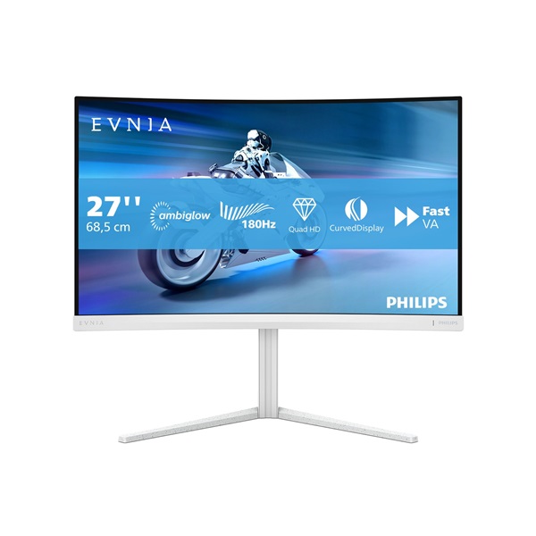 Philips EVNIA 180 Hz ívelt monitor 27", 27M2C5501/00 2560x1440, 16:9 ...