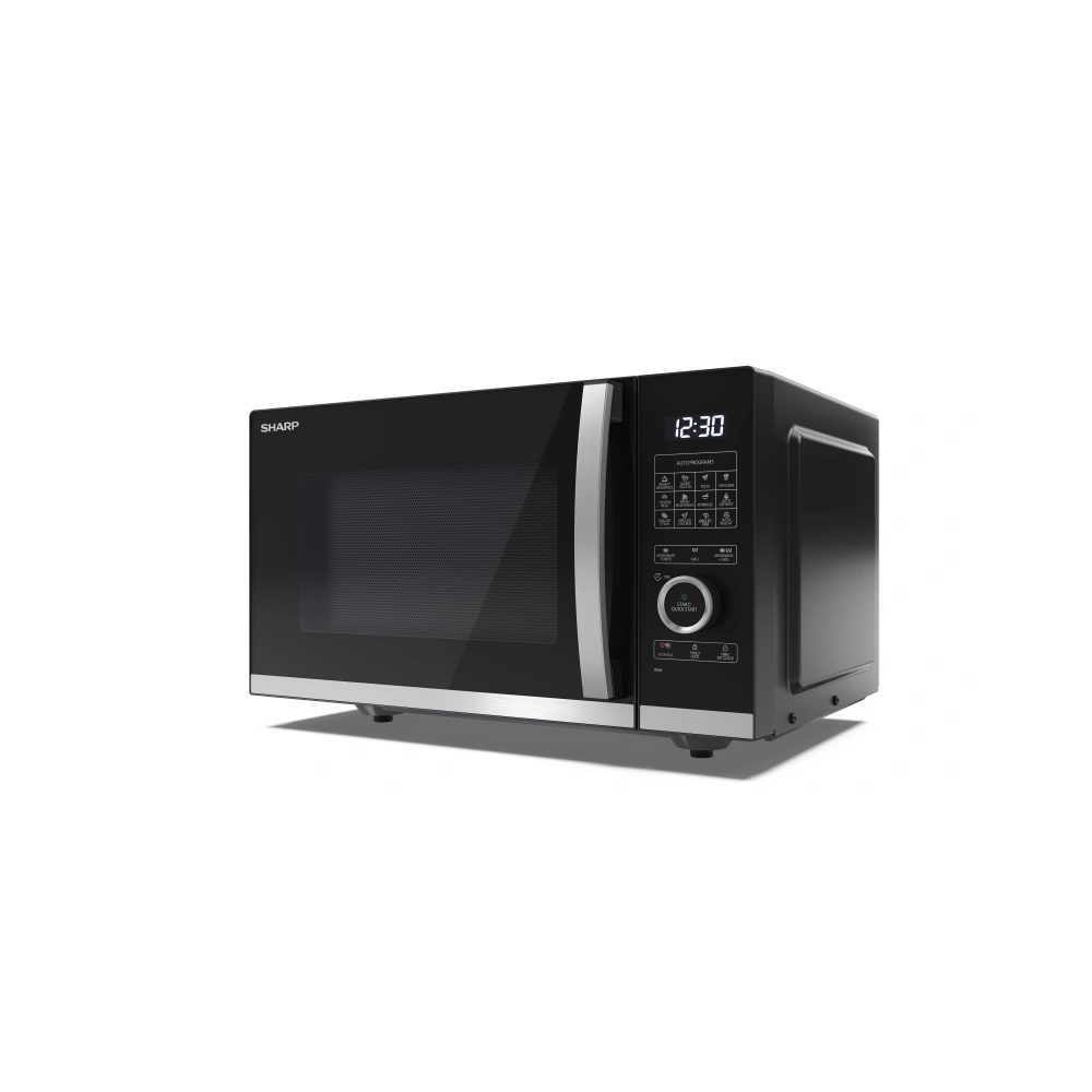 SHARP YC-QG254AEB 25L, forgótányér nélküli, grilles mikrohullámú sütő ...