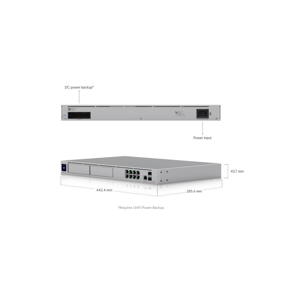 UBiQUiTi Router Dream Machine Pro Max 8x1000Mbps + 1x10Gbps SFP+ + 1x2 ...