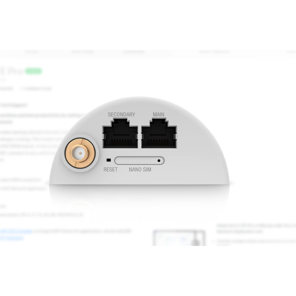 UBiQUiTi Router + LTE modem, 2x1000Mbps, 1x NanoSIM, Redundáns WAN ...