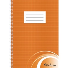 VICTORIA Spirálfüzet, A4, francia kockás, 70 lap, VICTORIA - CHS ...
