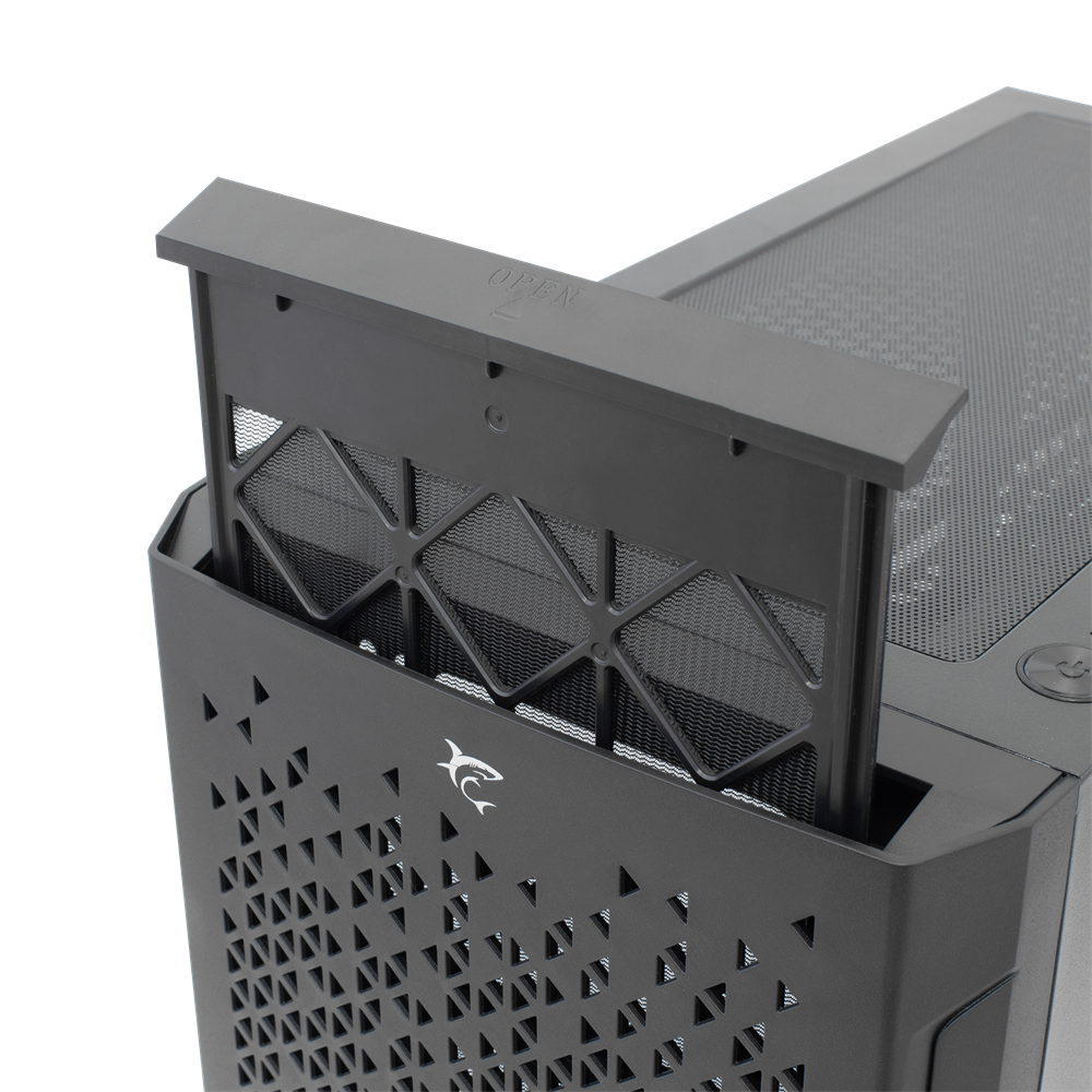 White Shark BULLET-BLACK GCC-2302 Számítógép ház, fekete, ATX mid Tower ...